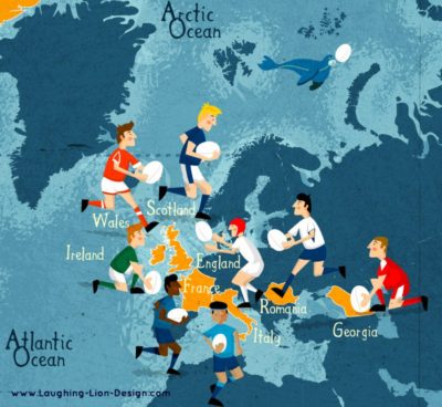 Rugby World Cup Illustrated Map | Jennifer Farley Picture Books ...